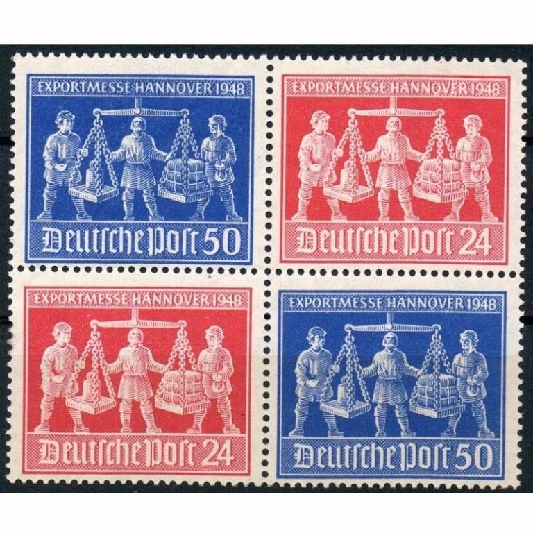 Alliierte Besetzung Gemeinschaftsausgaben Nr. 969-970 Viererblock postfrisch | Stampfox.com