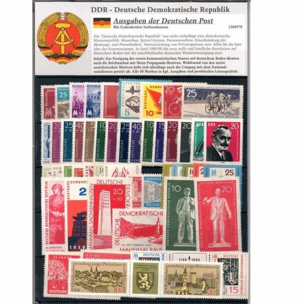 DDR Kollektion Ideologische Zeitreise 26 Marken postfrisch | Stampfox.com